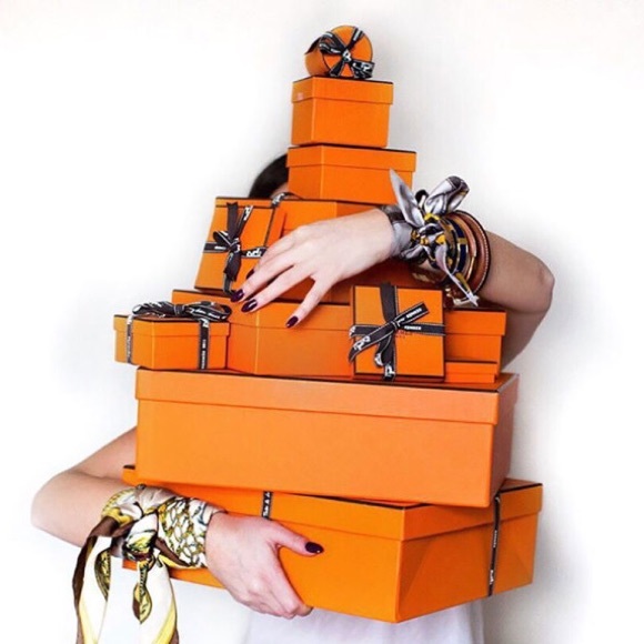 Hermes | Other | Lot Of 8 Authentic Hermes Boxes With Bows | Poshmark
